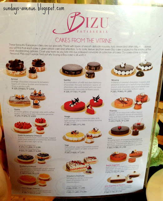 Sunday's Avenue: Bizu Patisserie & Bistro