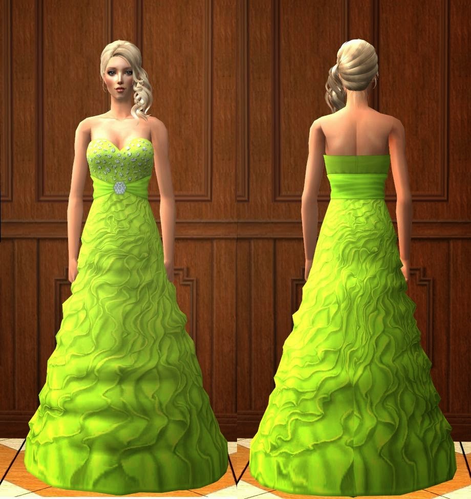 TheNinthWaveSims: The Sims 2 - Store Ruffles! Formal Dress For TS2