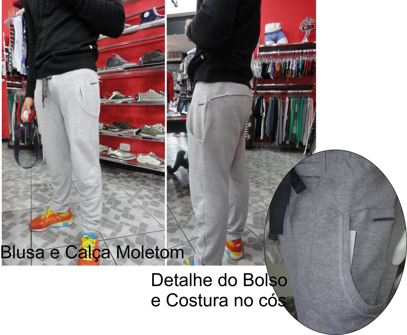 Adeh Oliveira Blog: Calça Moletom Masculina