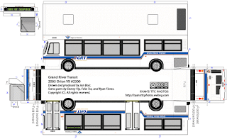 SP. Papel Modelismo: PaperBus 2003 Orion VII - Grand River Transit