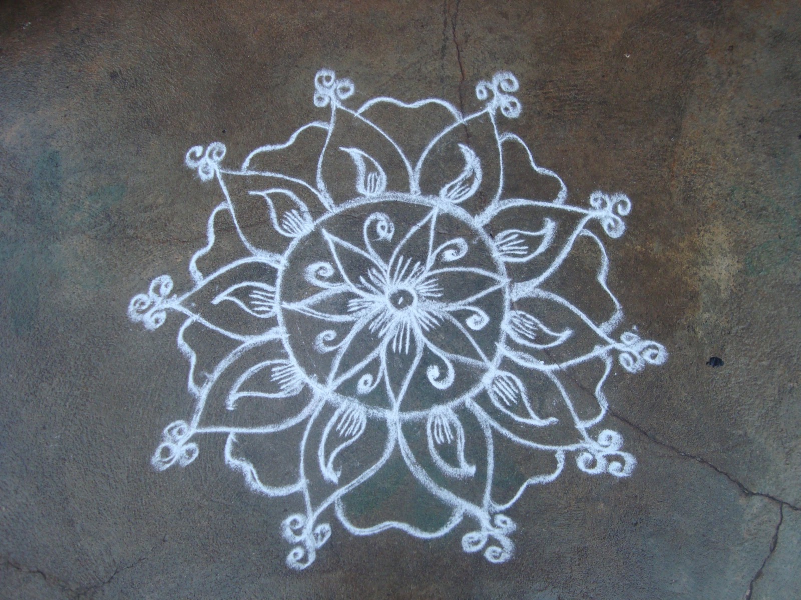 RANGOLI PHOTOS: Natural rangoli designs