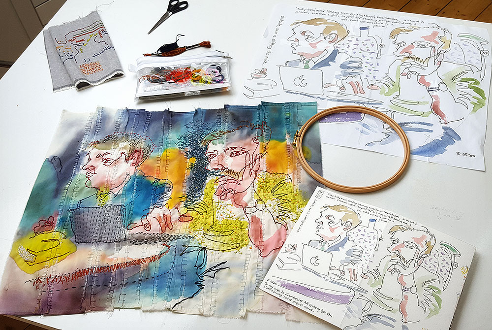 An Artist's Life For Me!: Experimentation: Drawing in Stitch