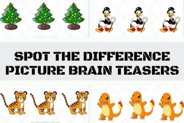 Spot The Difference Picture Brain Teasers Questions and Answers