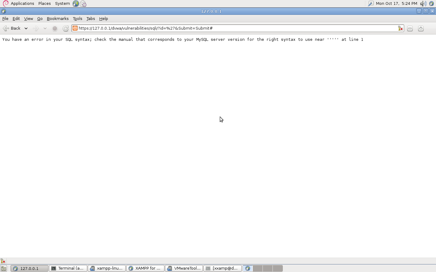 Security Padawan: Basic SQL Injection on MYSQL part 1
