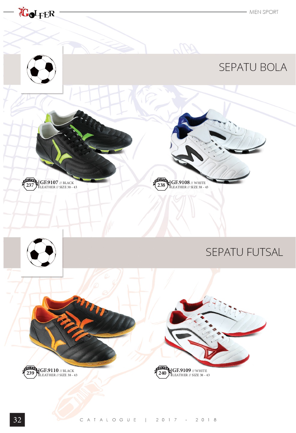 Sepatu dan Sandal Golfer Katalog Terbaru 2018