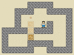 Sokoban: Sokoban lessons - Three boxes (with rooms)