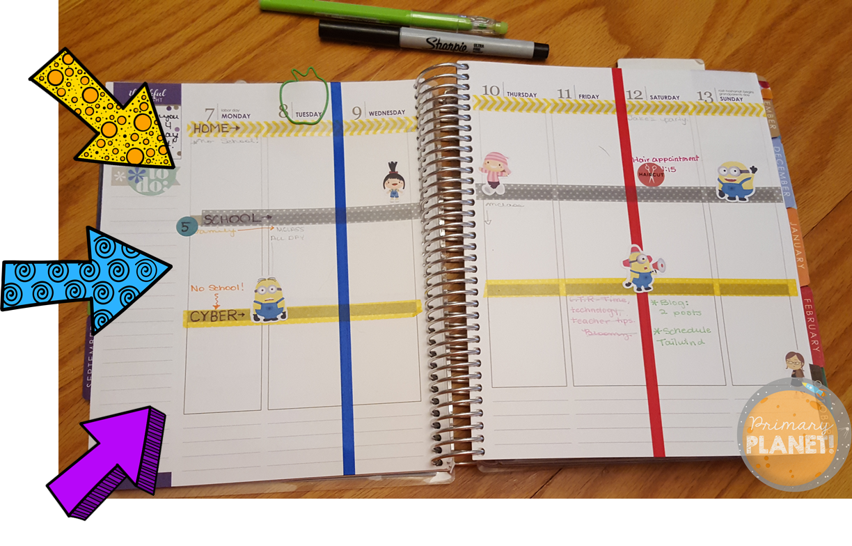 Keeping it all together. I love my planner. - Primary Planet