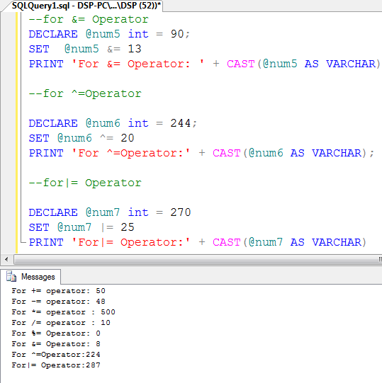 Alltypecoding What Is Operator And Its Type In Sql Server