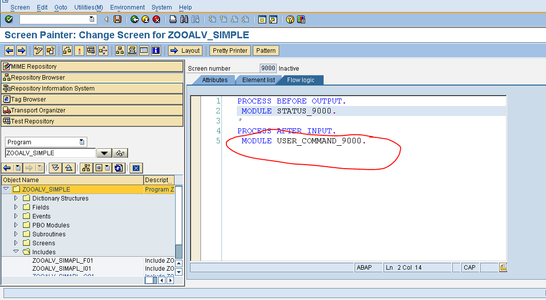 SAP TECH: Basic OO-ALV Report ( SE80 )
