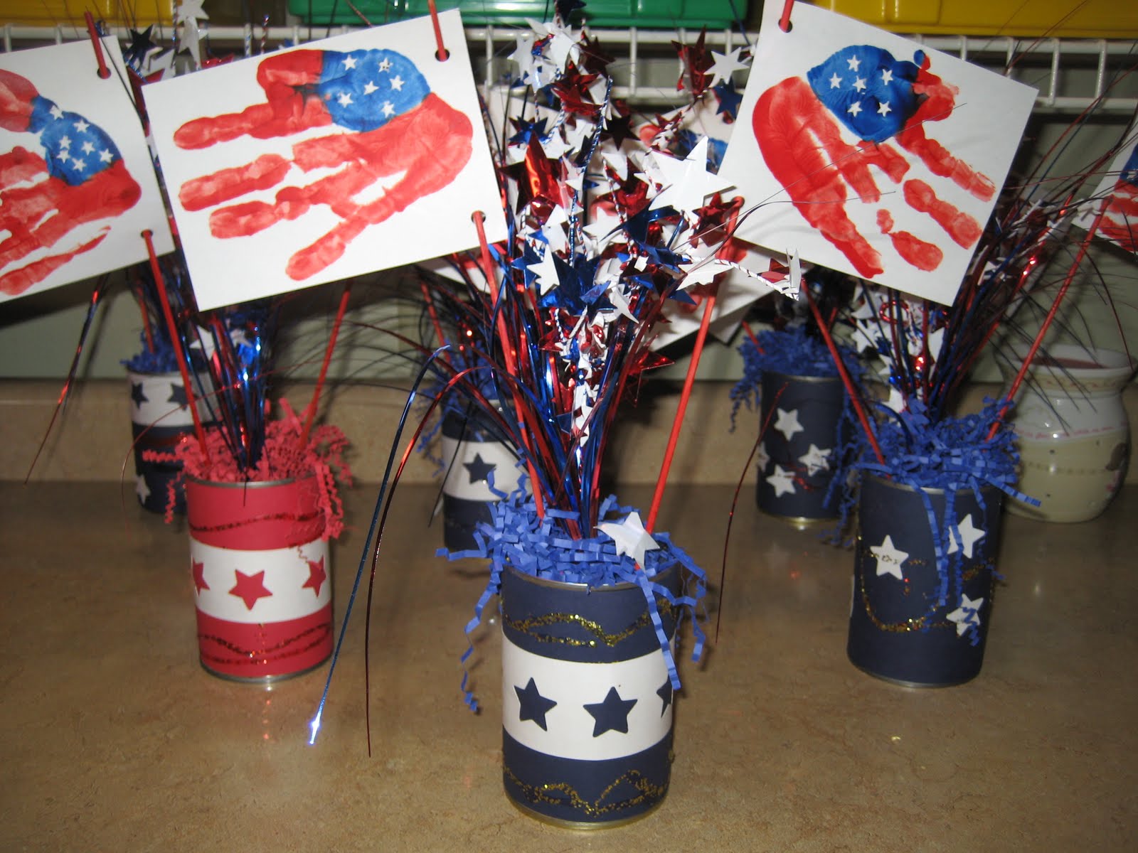 Treasures of the Heart Preschool and Child Care: 4th of July Center Piece