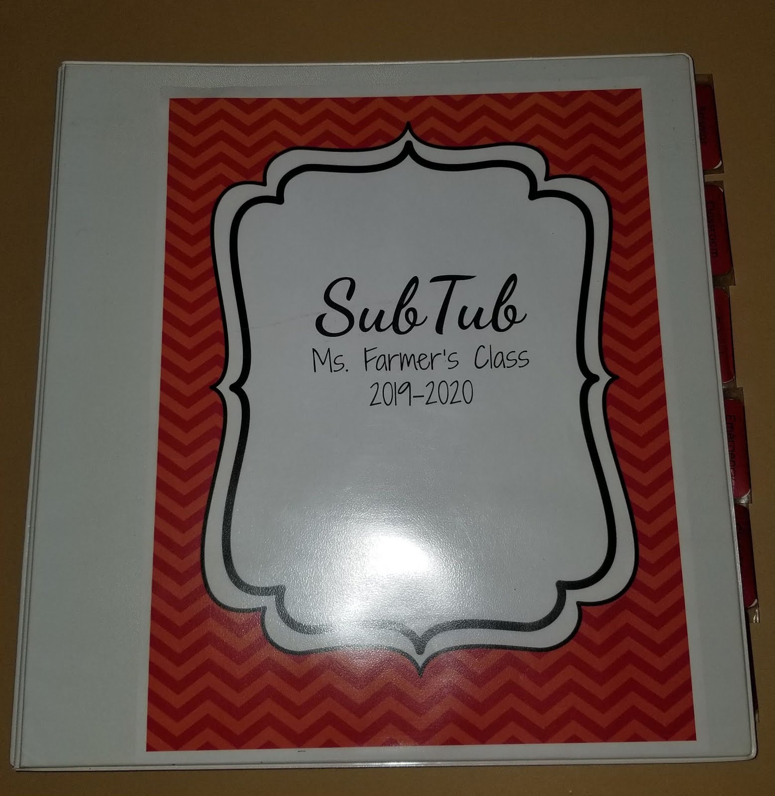 Catered Classroom: Sub Binder