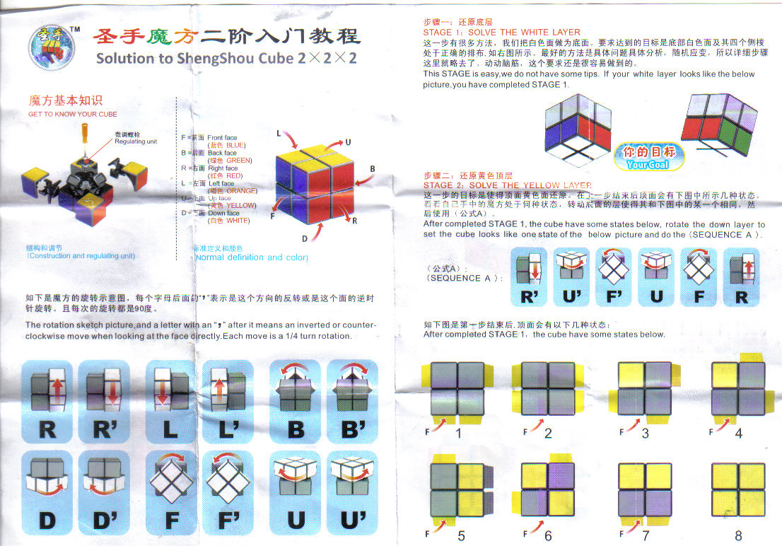 Cubik Infante: Sesión 3: Adaptando del Rubik 3x3x3 al 2x2x2