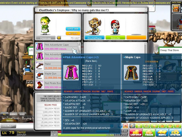 MapleSecrets - ☯ IMBA and CRAZY RICH MapleSEA Legend ☯ ♛: MapleSEA ...