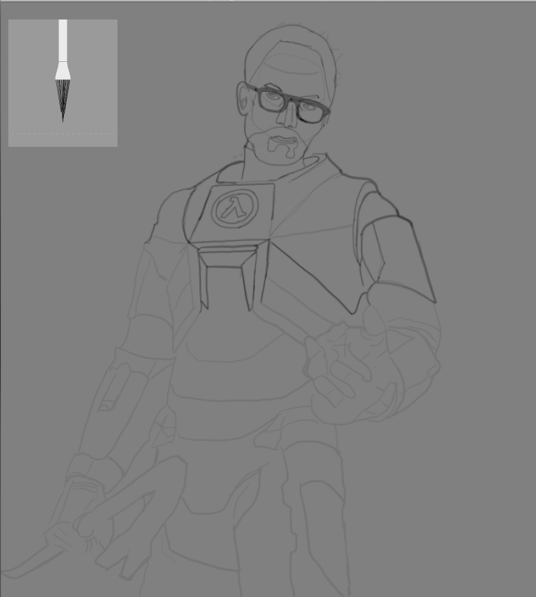 The Amazing Graphics of Cole S.: Painting: Gordon Freeman