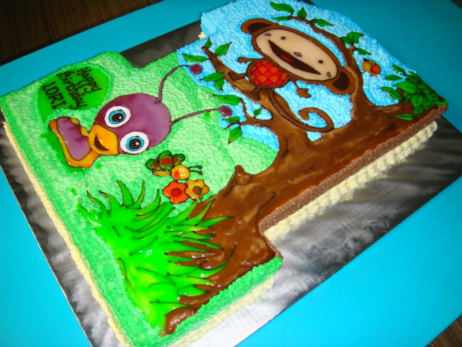 Yummy Baking: BabyTV-Oliver and Tulli Birthday Cake