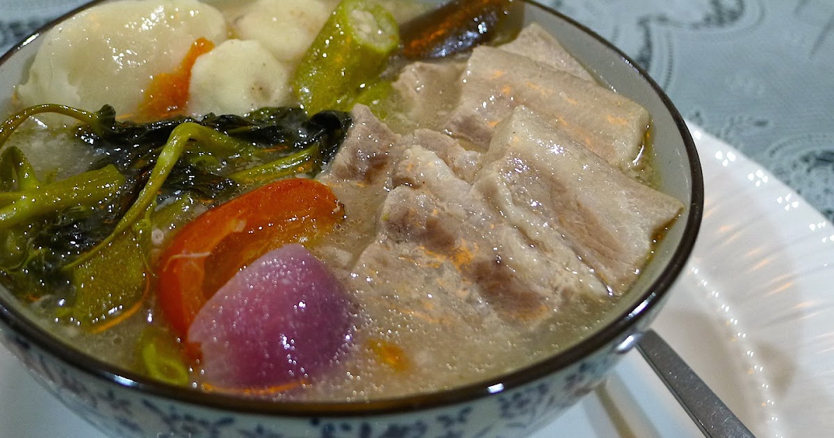 My Mom-Friday: All-time Favorite Sinigang na Liempo sa Sampaloc with Gabi