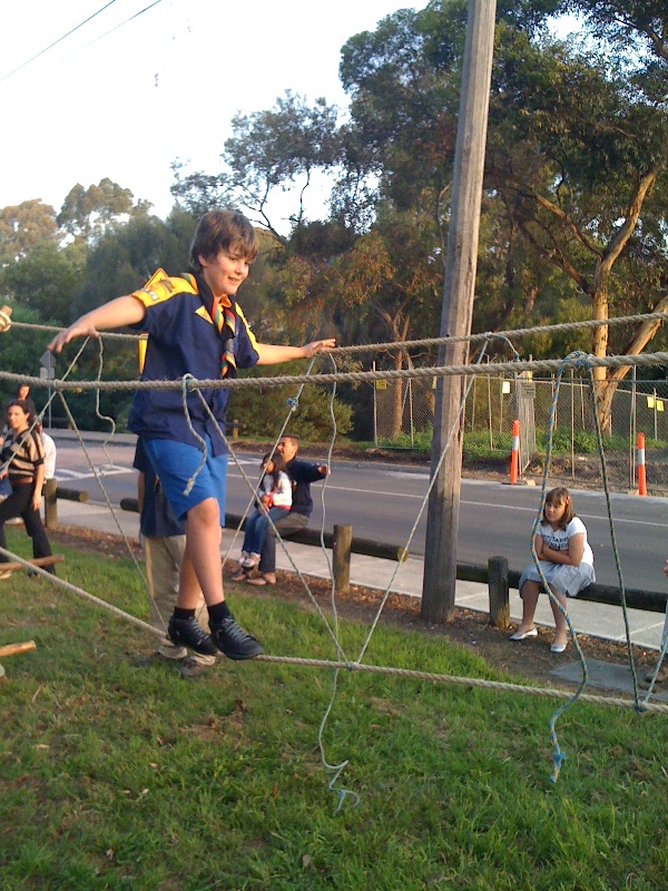 1st Coburg Scout Group: Climbing, Ropes Cubs