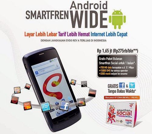 Android Smartfren Wide bisa menjadi WiFi Hotspot untuk lima device ...