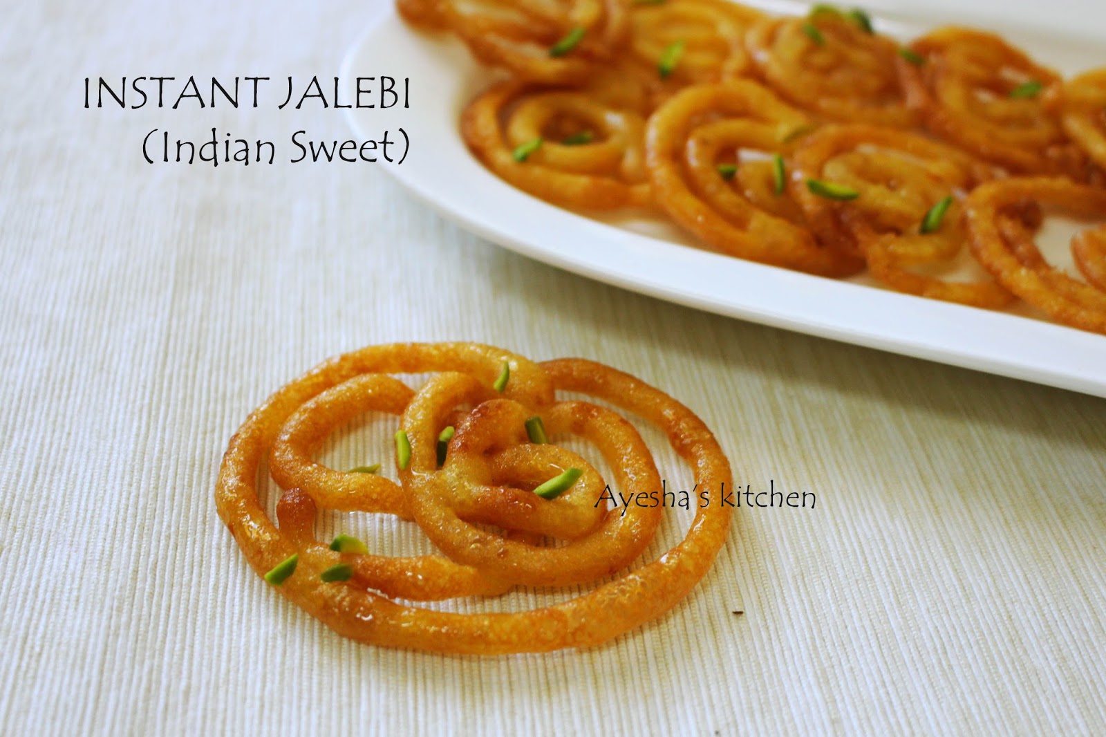INSTANT JALEBI RECIPE - HOW TO MAKE CRISPY CRUNCHY JALEBI IN 15 MINUTES