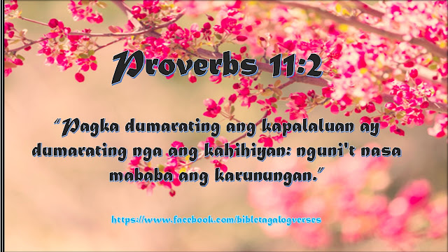 Proverbs 11:2 - Bible Tagalog Verses | BIBLE TAGALOG VERSES