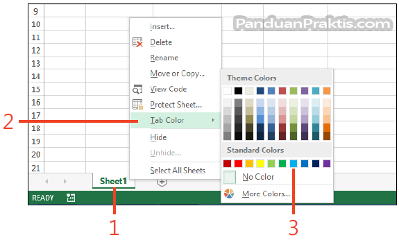 Cara Memberi Warna Pada Sheet Excel | Ide Perpaduan Warna