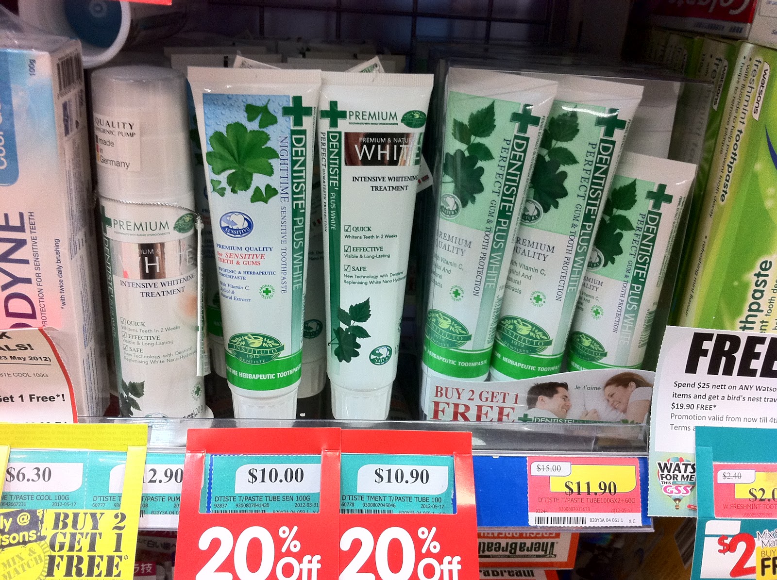 Cherchez Beauté: Dentiste' Plus White Nighttime Herbapeutic Toothpaste