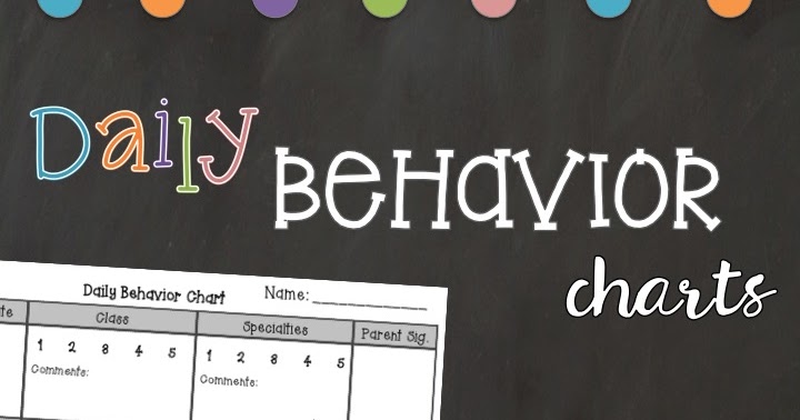 Teaching with Bree: Daily Behavior Charts
