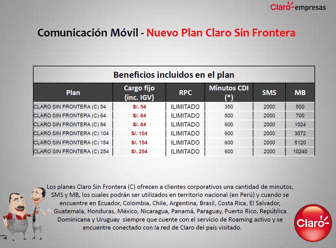 PLANES EMPRESARIALES POS- PAGO DE CLARO