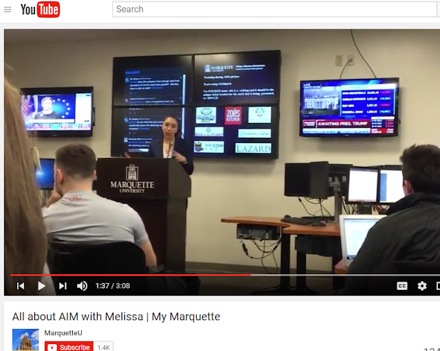 Marquette AIM Program Blog: Marquette student video on the AIM program