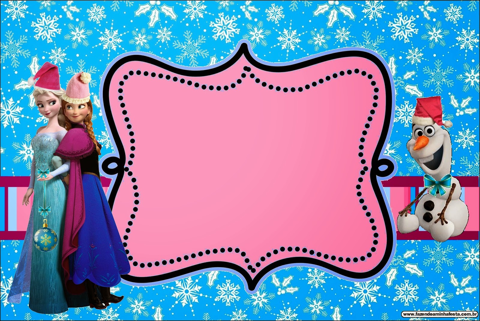 Frozen de Navidad: Invitaciones para Imprimir Gratis. - Ideas y ...