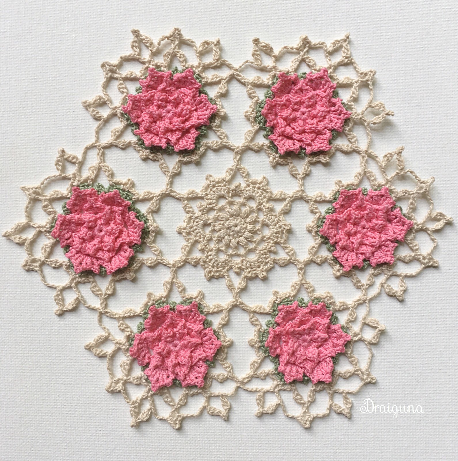 Draiguna: Talandra's Rose Doily- Printer Friendly