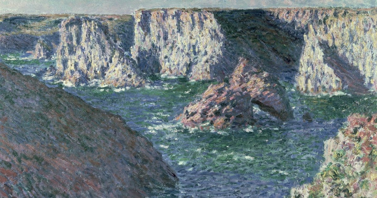 Rocks at Bellelle 1886 Claude Monet ~ High resolution Art photos museum ...