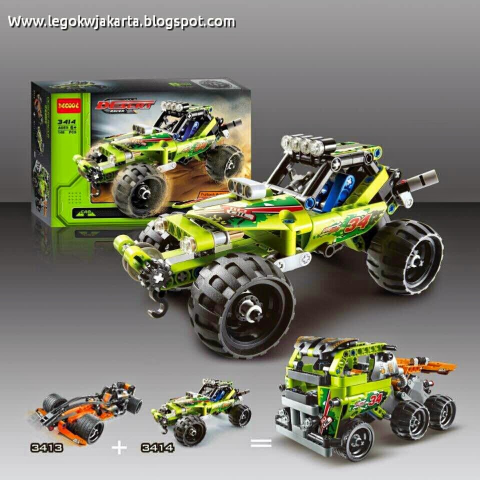 lego decool decool indonesia: lego decool technic king steerer pull back