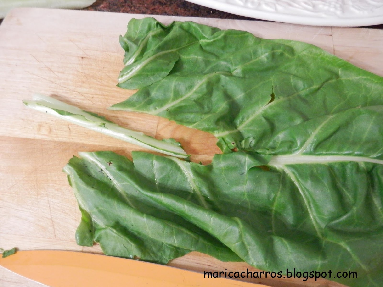 Hojas de acelga rellenas | Maricacharros