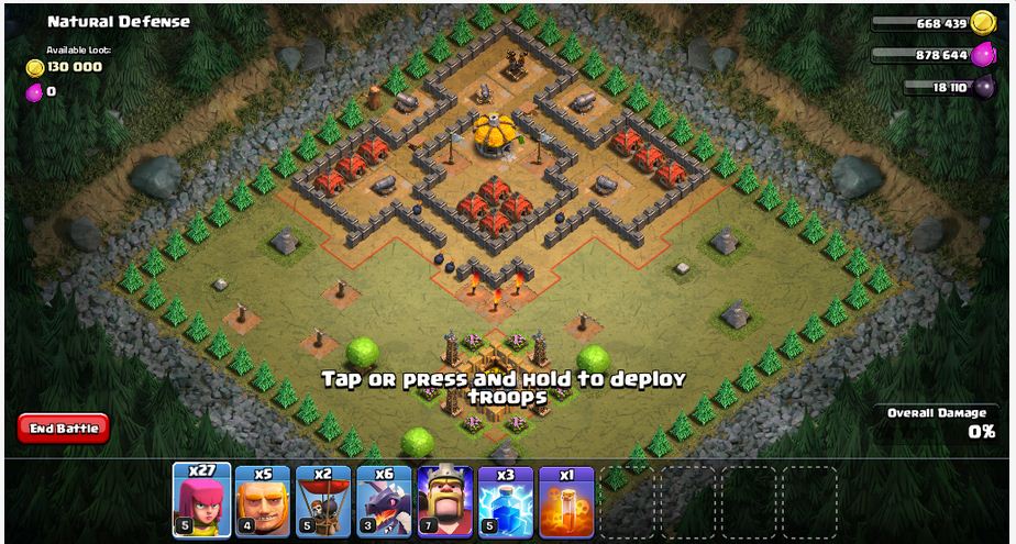 Show Hidden Traps and Tesla on COC - Low ELO