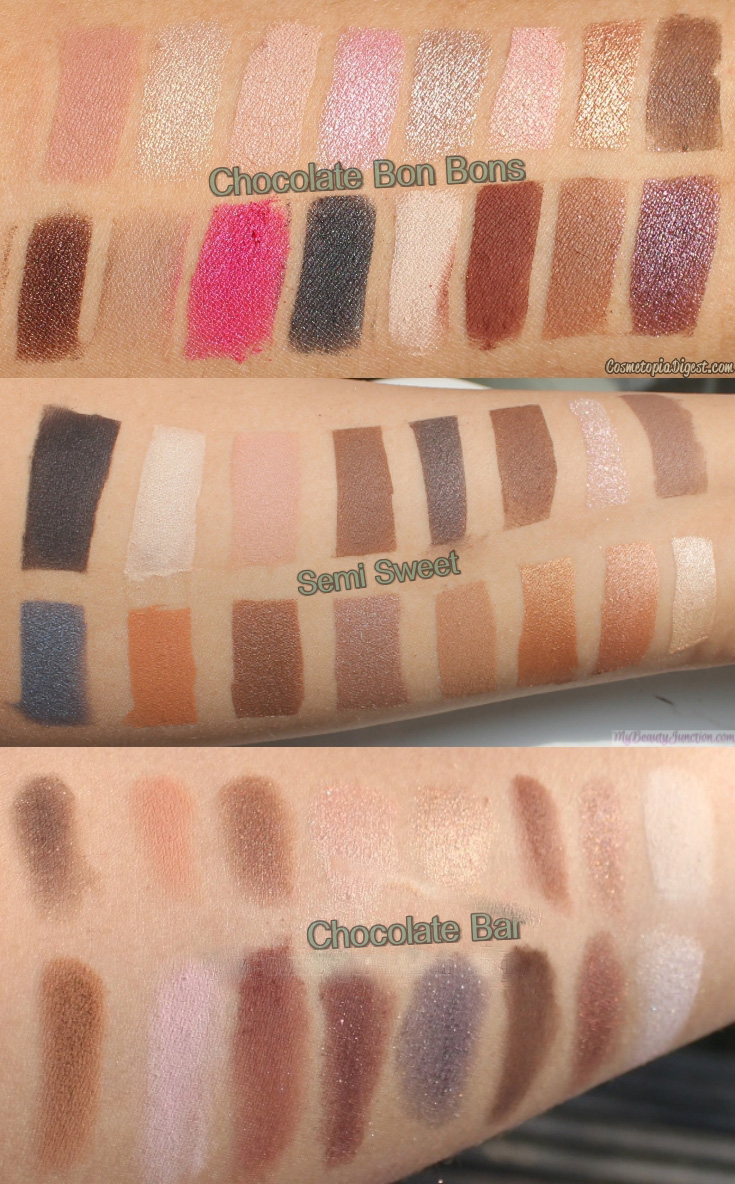 Too Faced Chocolate Bar Palette Swatches