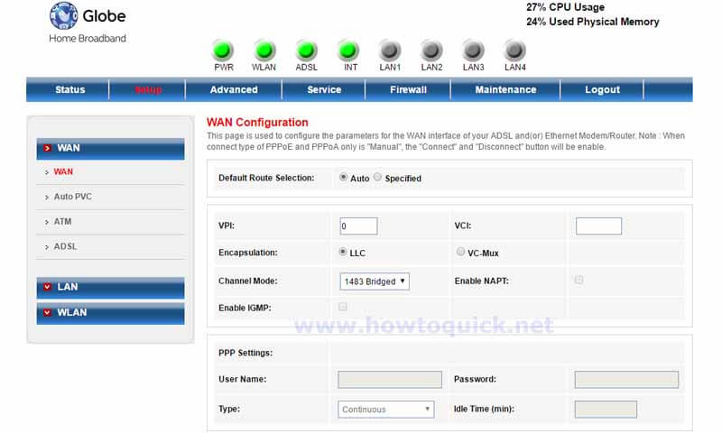 How to Change Globe Broadband Prolink H5004NK WiFi Password