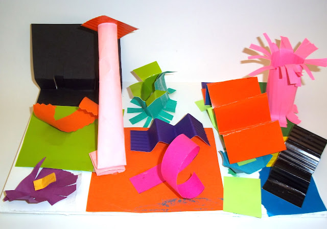 Monument Valley Regional Middle School Art Class: Paper Sculptures 5th ...