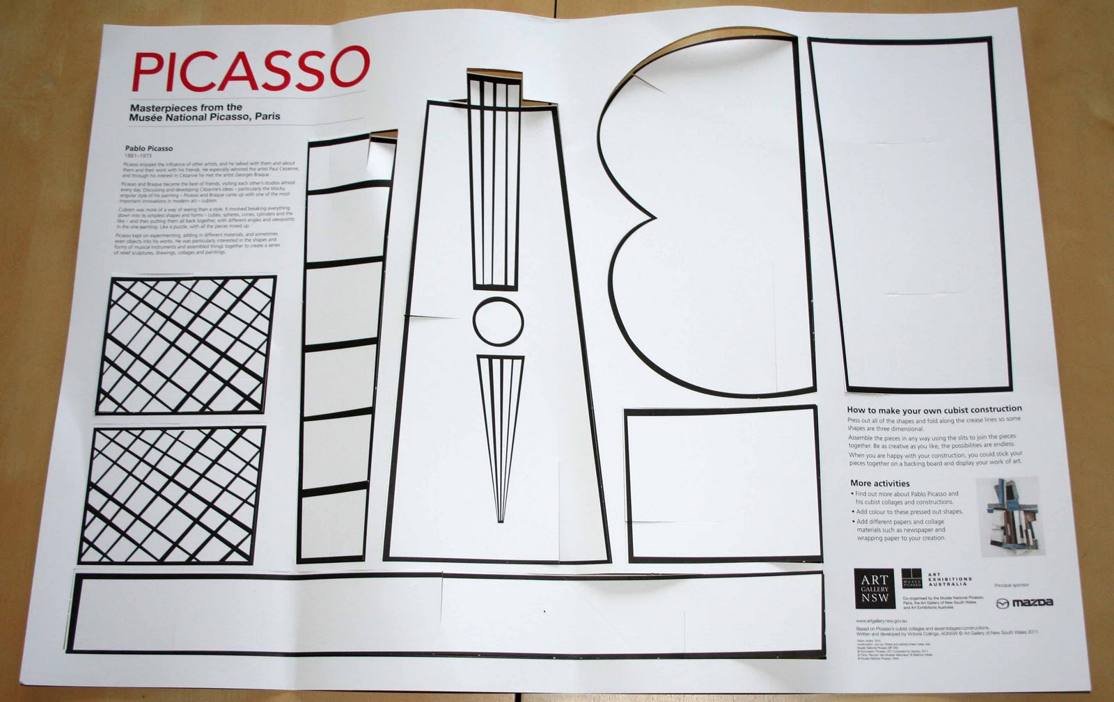 Creating and Educating: Picasso Paper Sculpture