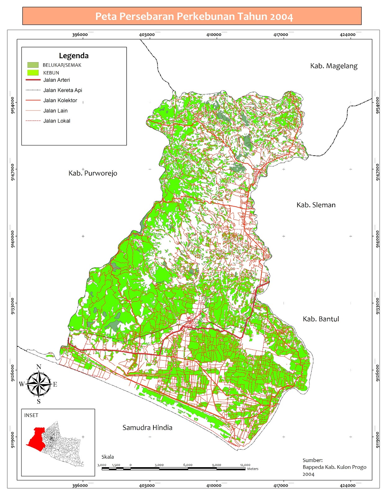 Studio Perencanaan 2012 (3 A): PETA PERSEBARAN PERKEBUNAN