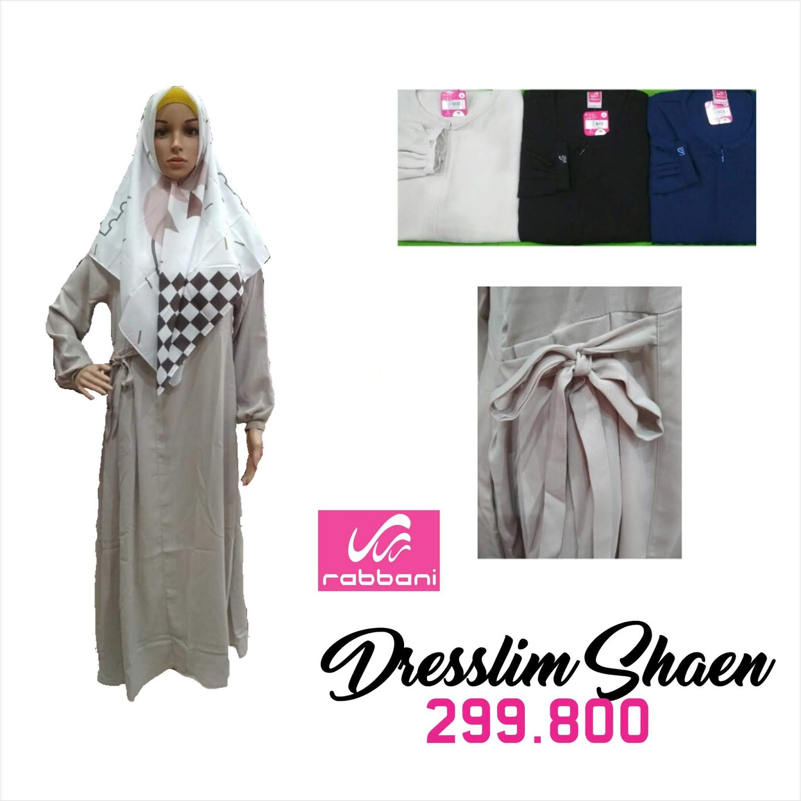 KOLEKSI TERBARU GAMIS RABBANI DRESSLIM