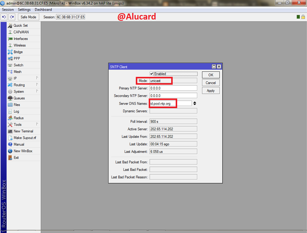 Mikrotik sebagai NTP Client (SNTP - Simple Network Time Protocol ... Mikrotik sebagai NTP Client (SNTP - Simple Network Time Protocol ...