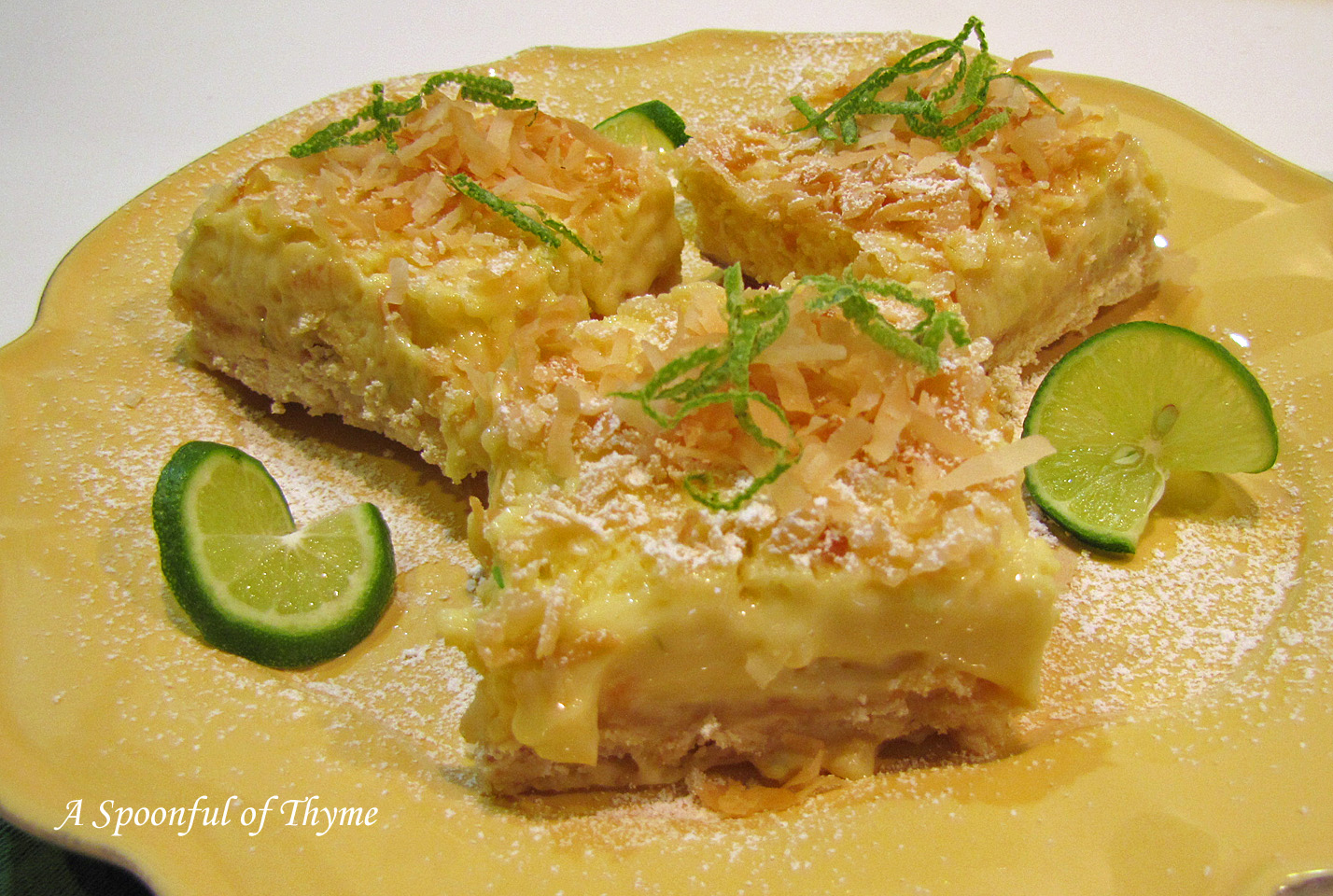 Key Lime Coconut Bars