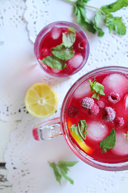 Lick The Spoon: Apple & Rasberry Iced Tea