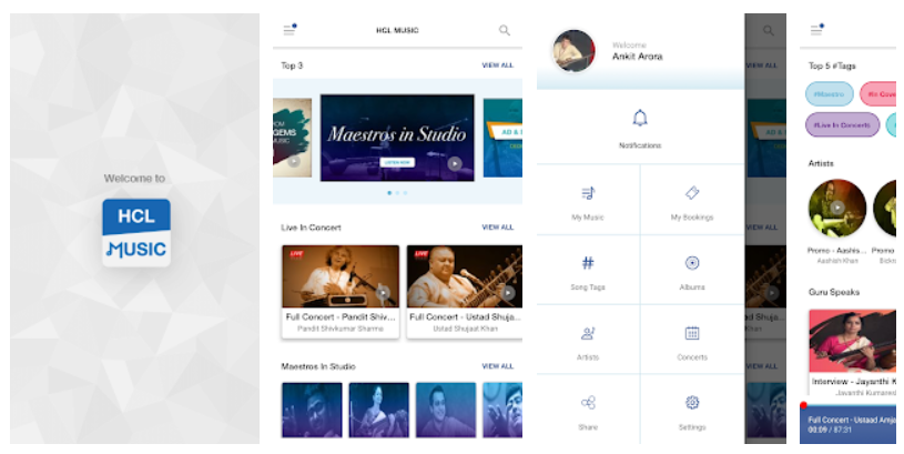HCL Music Mobile App - finest and most diverse collection of Indian ...