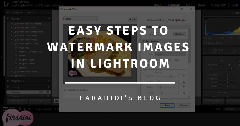 Easy Steps To Watermark Images In Lightroom
