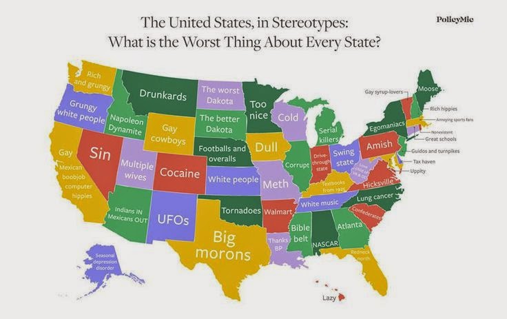Idle Hands Dep't: Geography Div (Stereotypes Subsection)