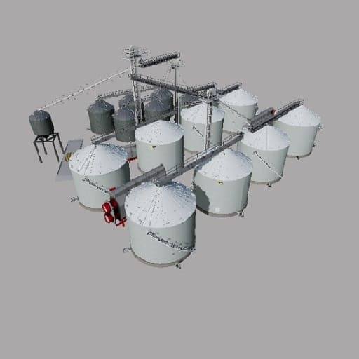 FS19 Grain Bins - FS 19 & 22 USA Mods Collection