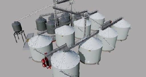 FS19 Grain Bins - FS 19 & 22 USA Mods Collection
