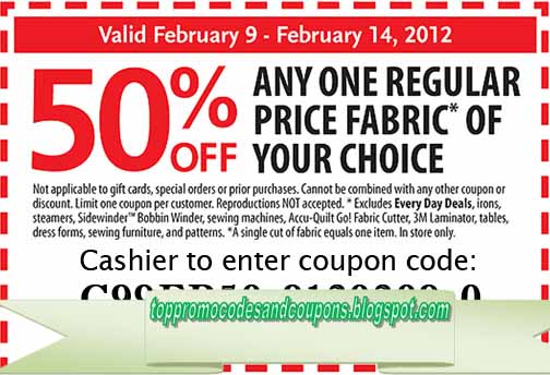 Free Promo Codes and Coupons 2023: Hancock Fabrics Coupons